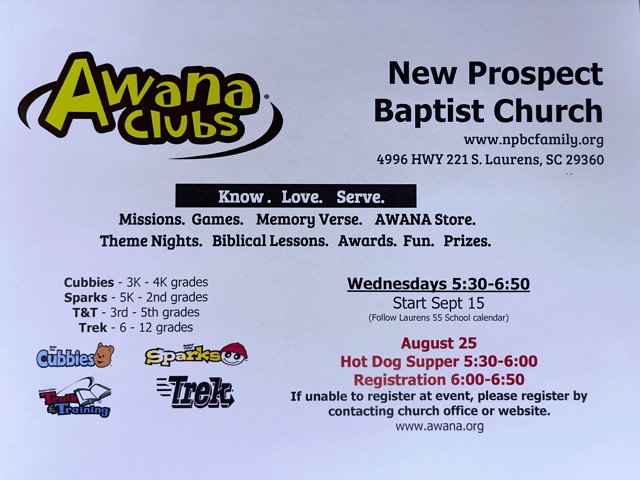 AWANA - NPBC Family